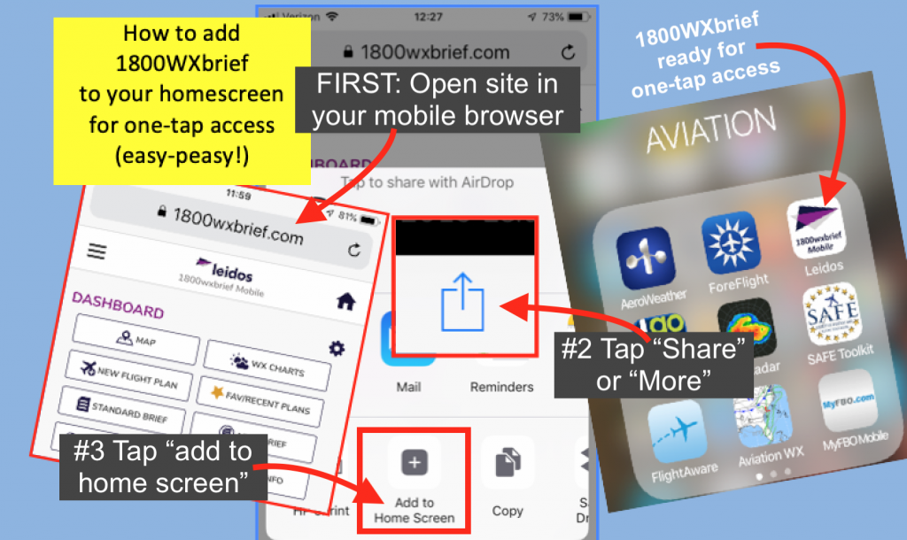 “How To” Add “1800WXbrief” To Your Mobile – Society of Aviation and ...